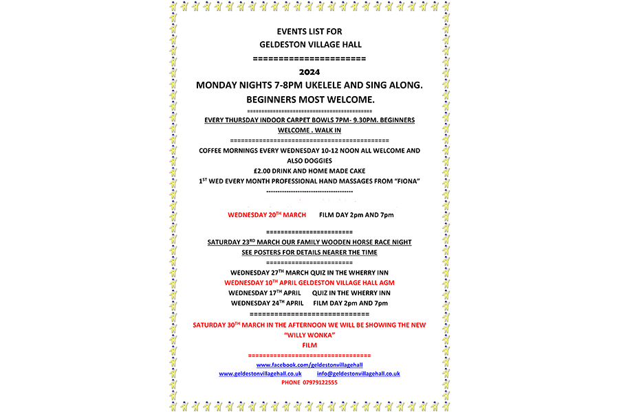 Geldeston village hub | Large local village hall | Party venue ...